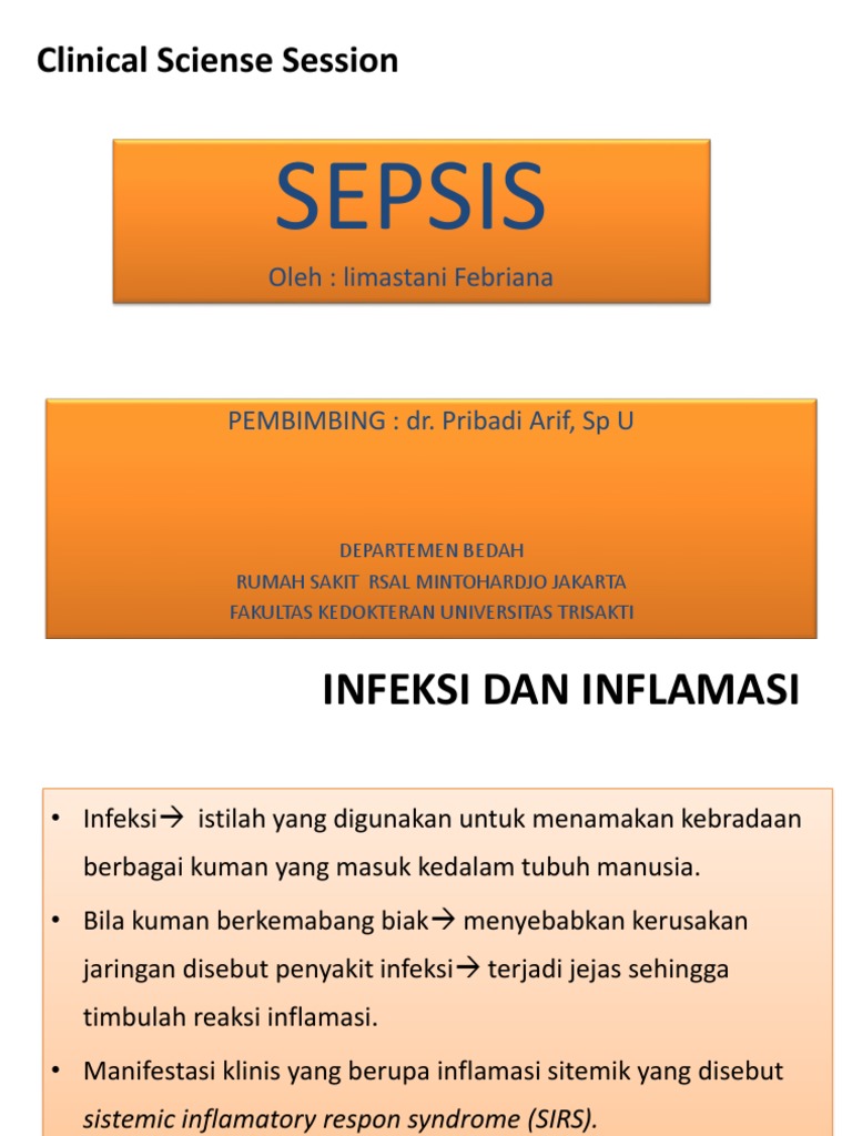 Panduan Lengkap Sepsis dan Penanganannya | PDF