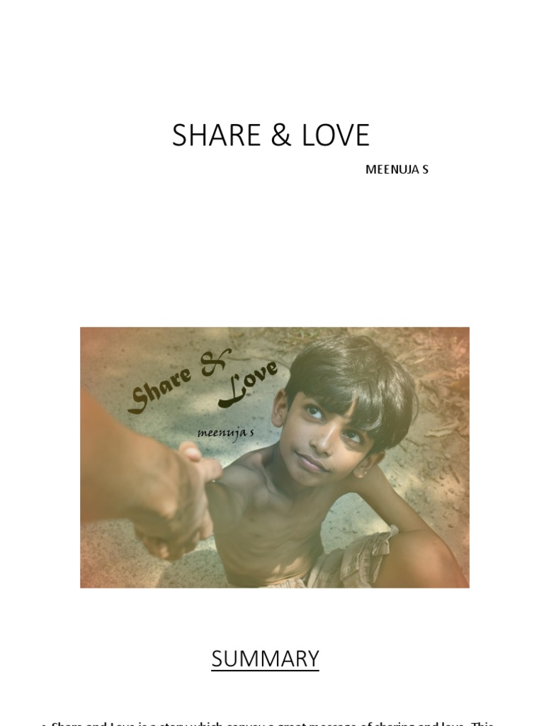 Heartwarming Tale of Sharing Love | PDF | Religion & Spirituality