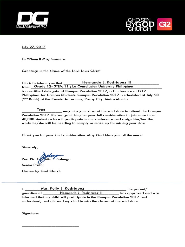 Sample Consent Letter | PDF