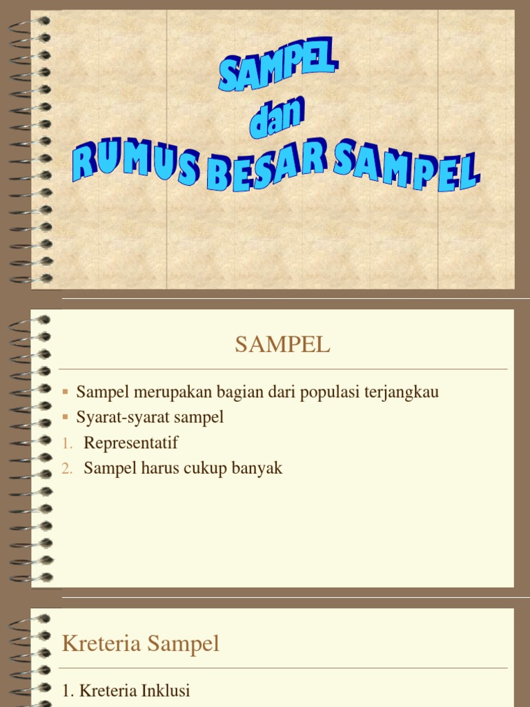 Rumus Besar Sampel | PDF