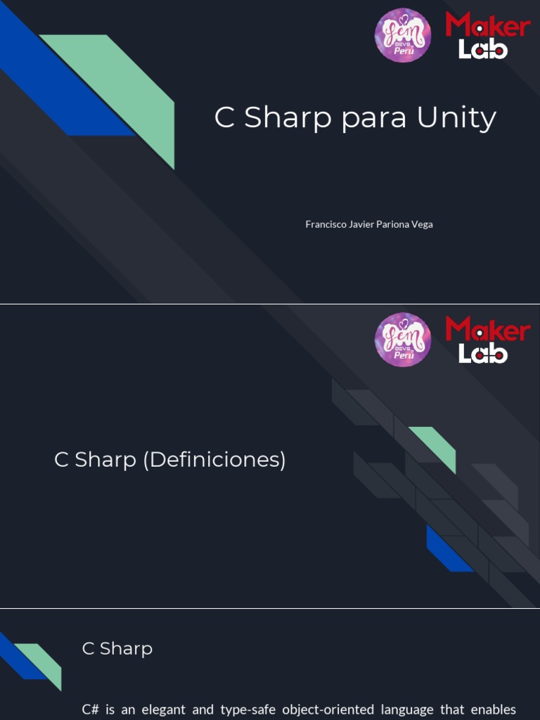 C Sharp Fundamentals for Unity | PDF | C Sharp (Programming Language ...