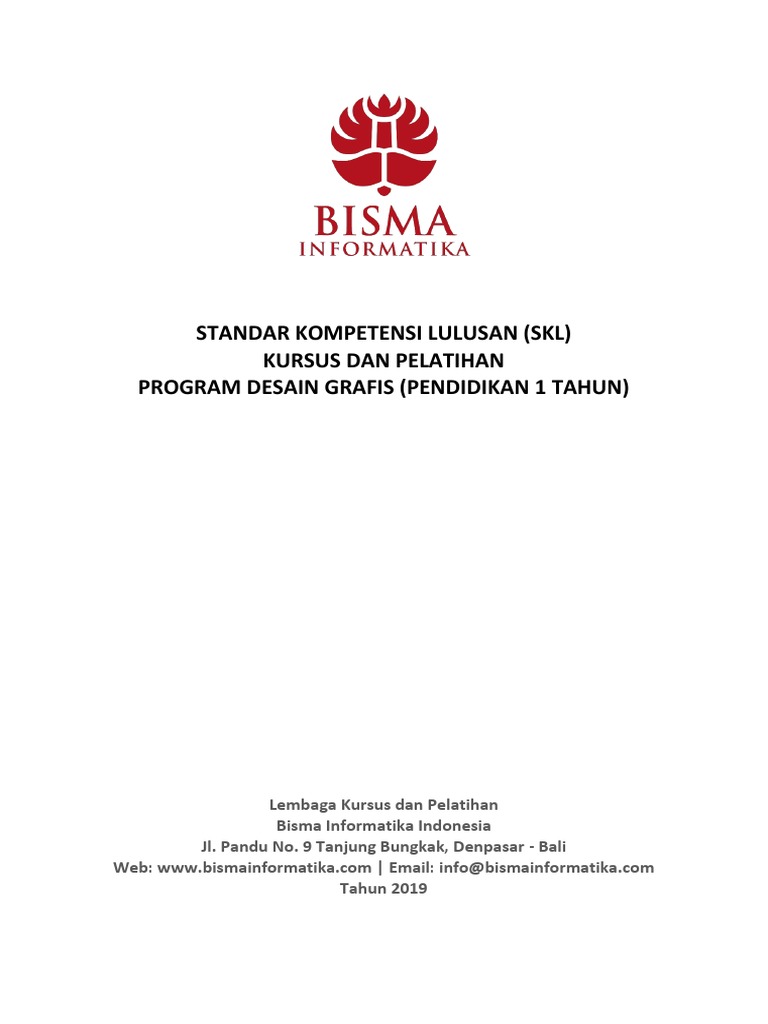Bisma Informatika - SKL Desain Grafis (R2) | PDF