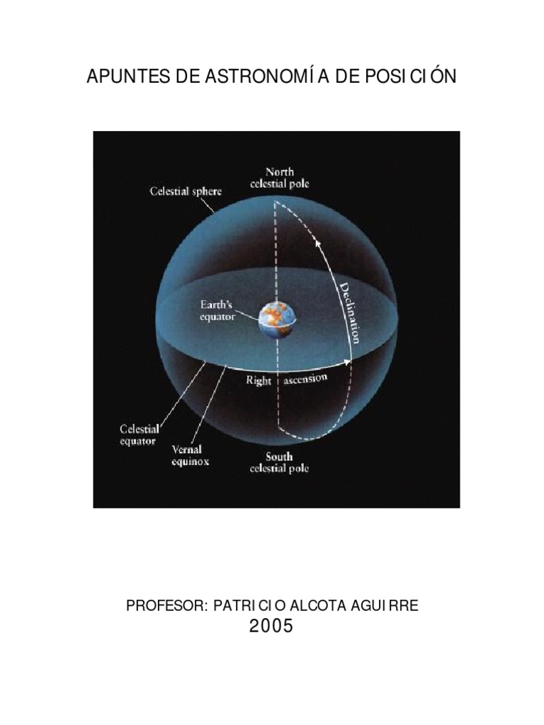 APUNTES DE ASTRONOMÍA DE POSICIÓN.pdf | Azimut | Factores técnicos de ...