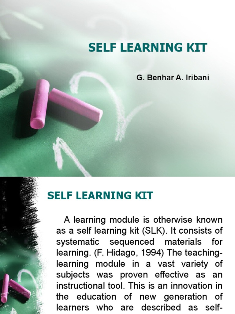 Self Learning Kit | PDF | Learning | Teachers