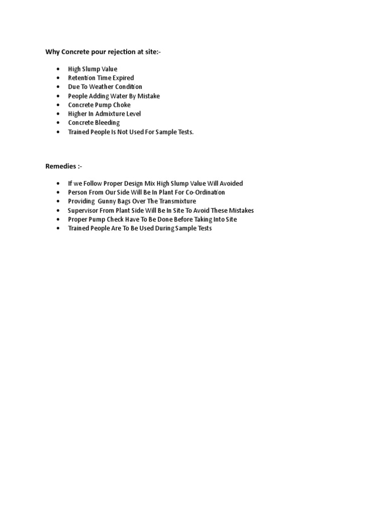 Y Concrete Was Rejected | PDF