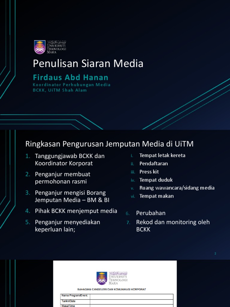 Penulisan Siaran Media | PDF | Bisnis