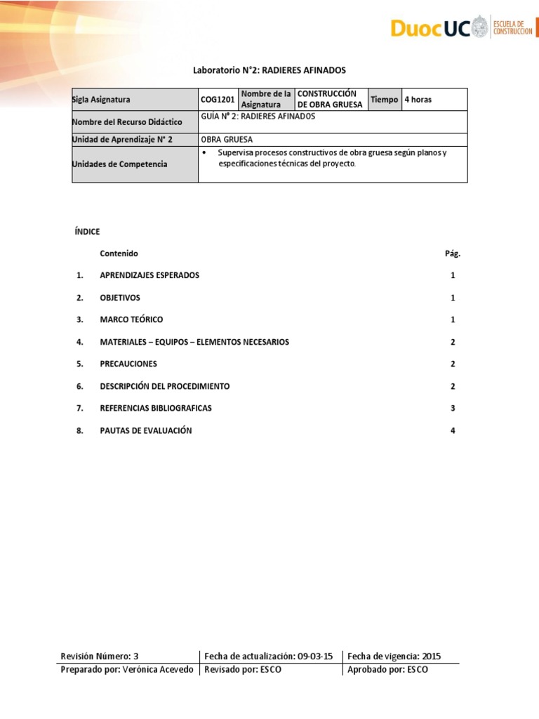 Guia No.2 Radieres Afinados | PDF | Hormigón | Fundación (Ingeniería)