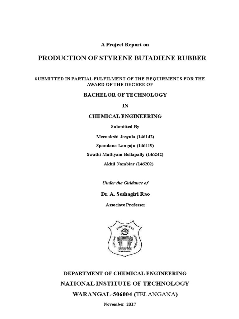 2013 Project | PDF | Polymers | Natural Rubber