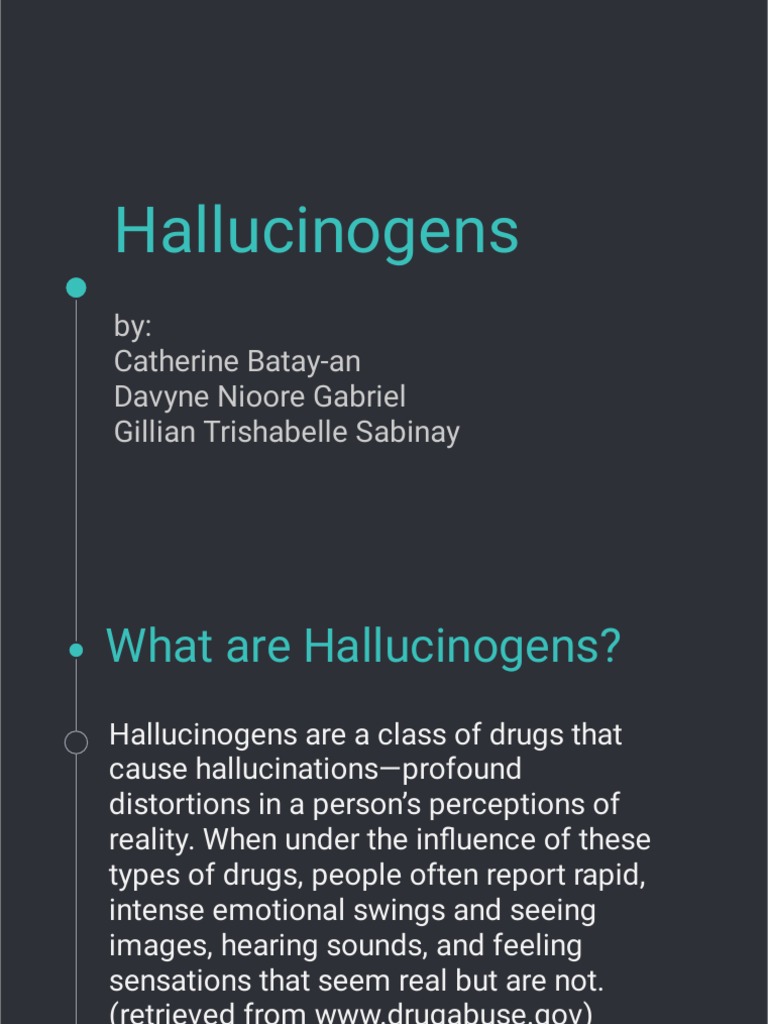 Hallucinogens | PDF | Hallucinogen | Lysergic Acid Diethylamide