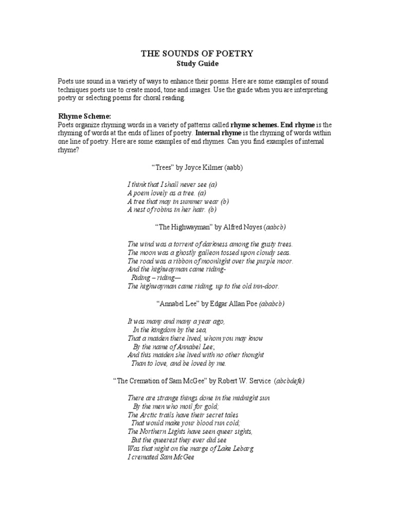 Sound Devices PDF | PDF | Poetry