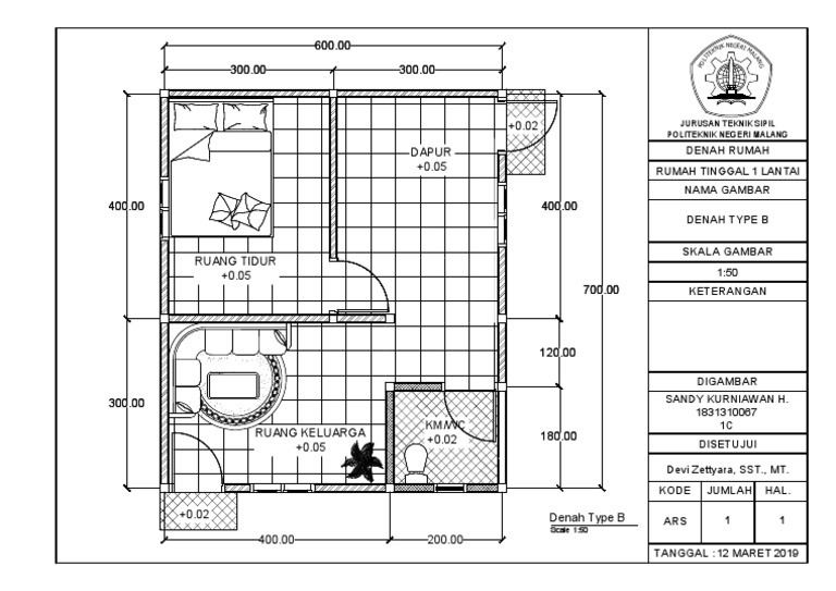 Denah Gambar Kerja | PDF