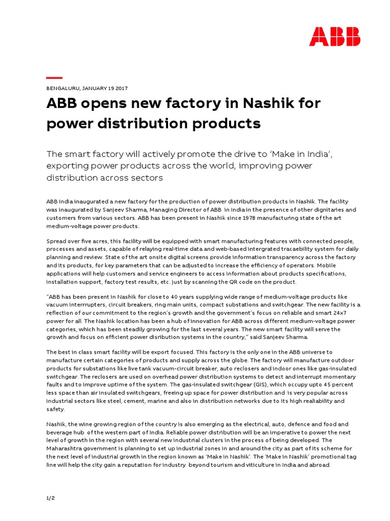 Annual Report 2017 ABB | Download Free PDF | Electric Power ...