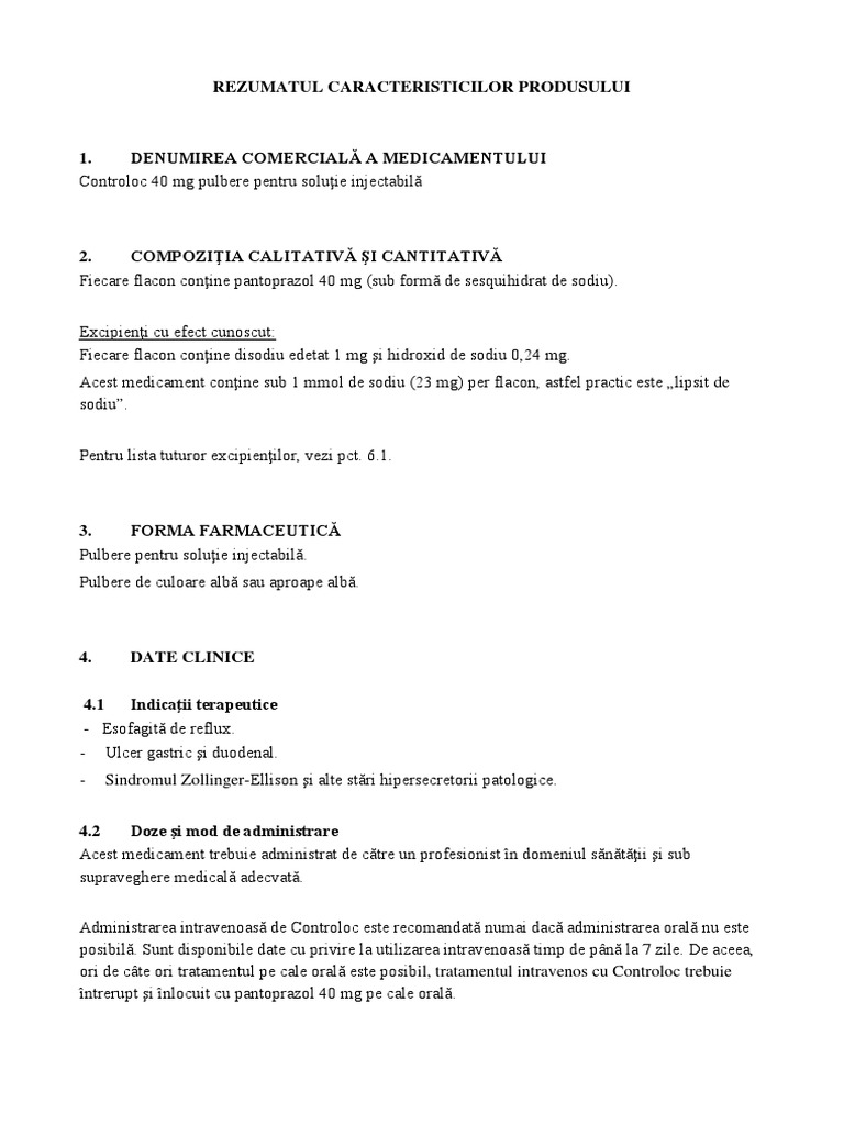 Controloc Pulb. PT Sol Inj. RCP 31.10.17 R | PDF