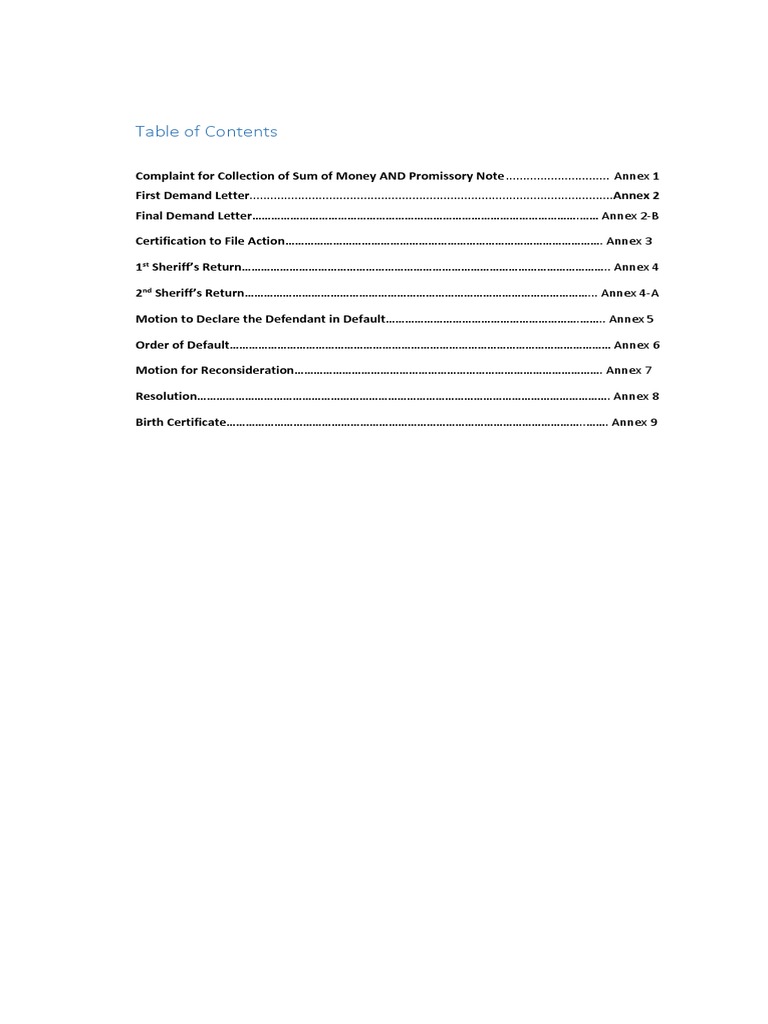 Annexes - Legal Forms | PDF | Summons | Lawsuit