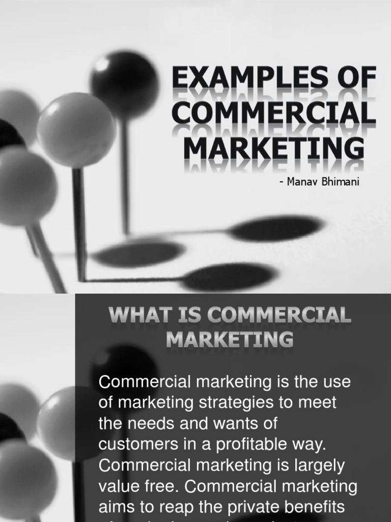 Example of Commercial Marketing | PDF