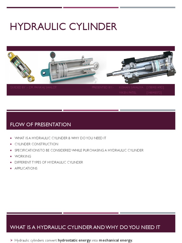 Hydraulic Cylinder | PDF | Machines | Mechanical Engineering