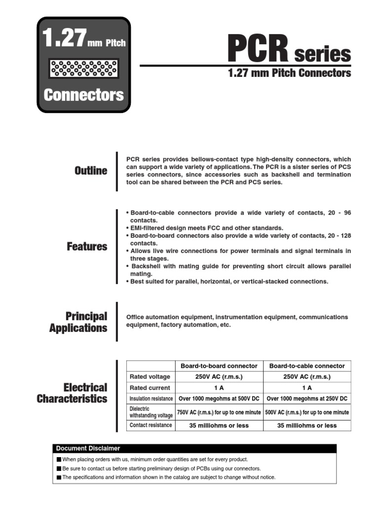 PCR Ev20mdt | PDF | Electrical Connector | Printed Circuit Board