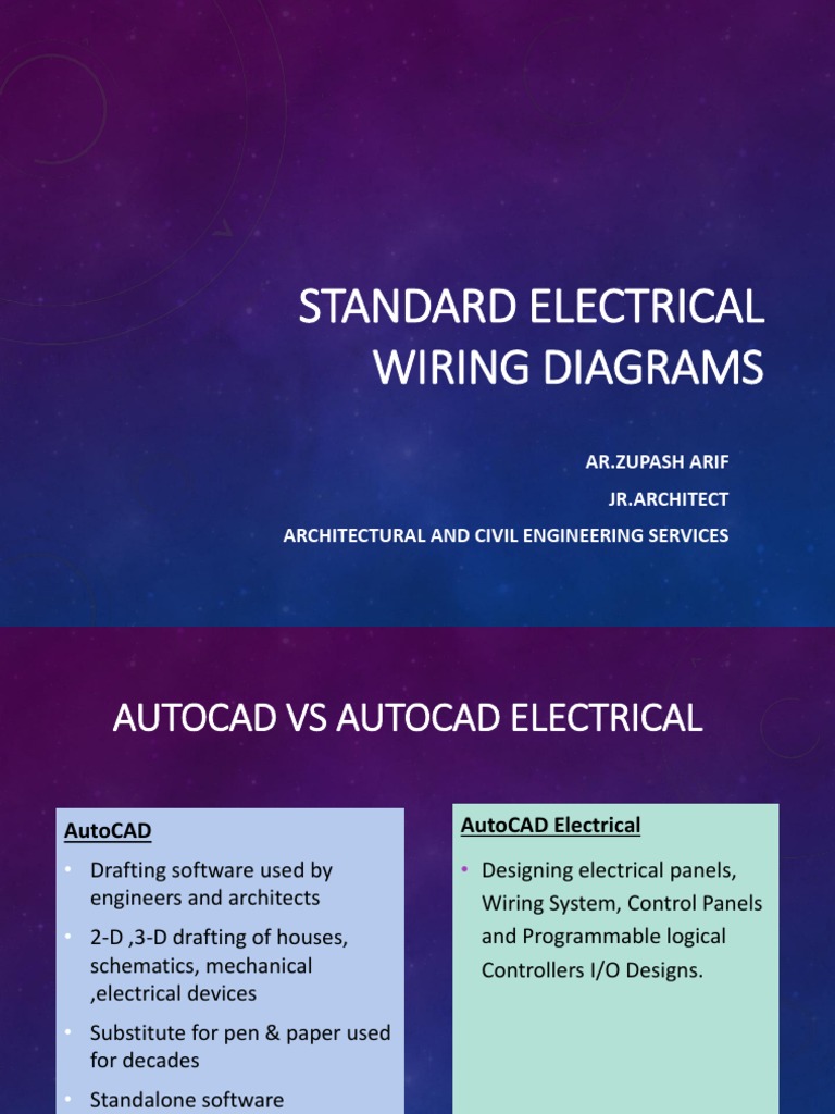 electrical wiring in autocad
