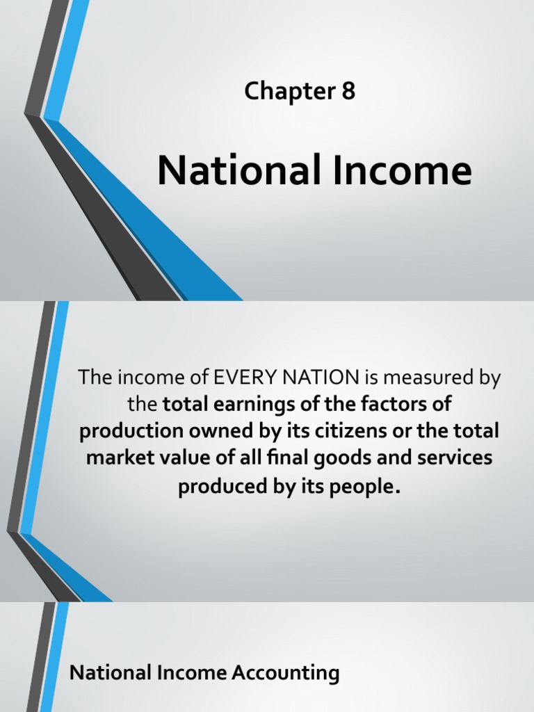 Chapter 8 - National Income | PDF | Measures Of National Income And ...