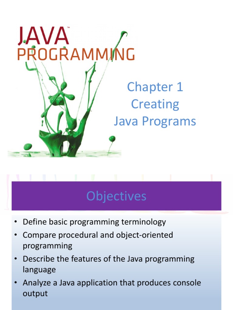 Chapter 1 Java Csc60a | Download Free PDF | Object Oriented Programming ...