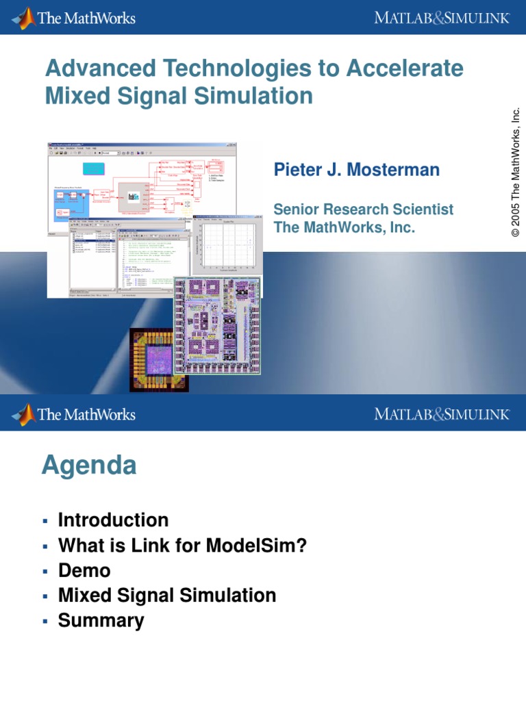 Advanced Technologies To Accelerate Mixed Signal Simulation: Pieter J. Mosterman | PDF ...