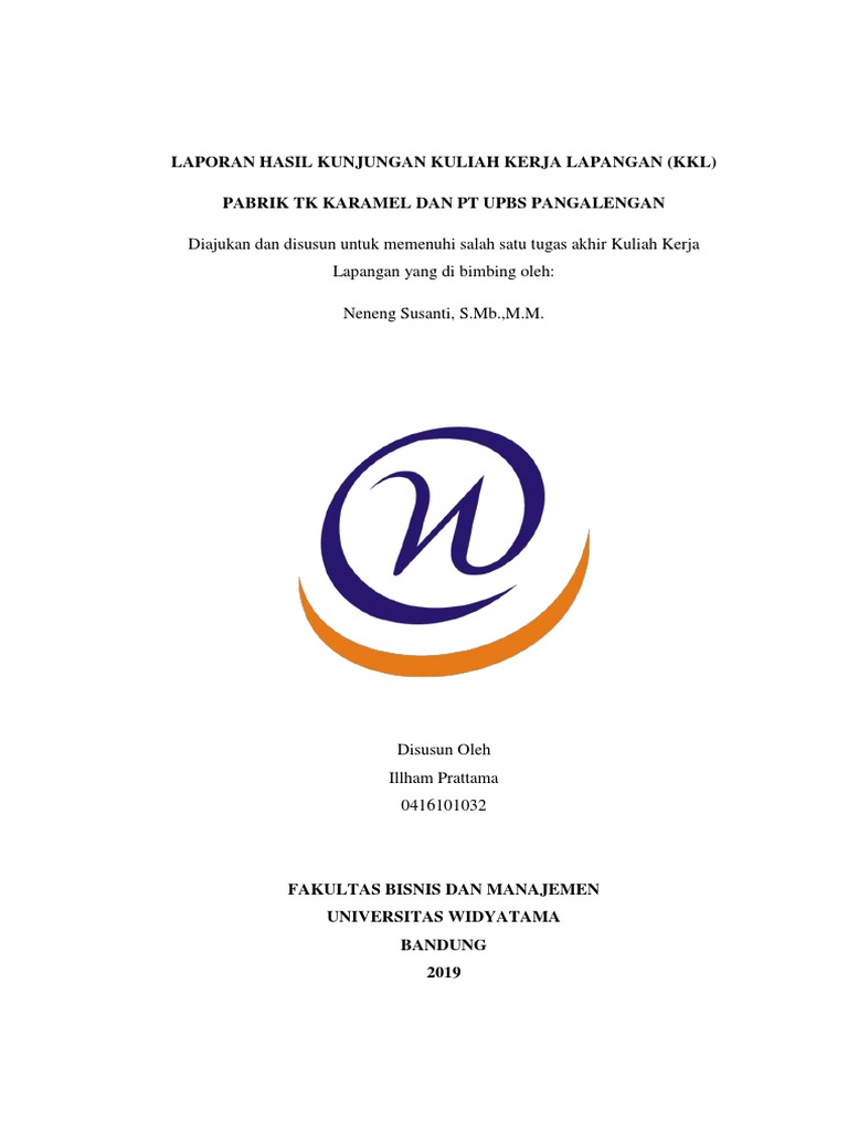Laporan Hasil Kunjungan Kuliah Kerja Lapangan | PDF