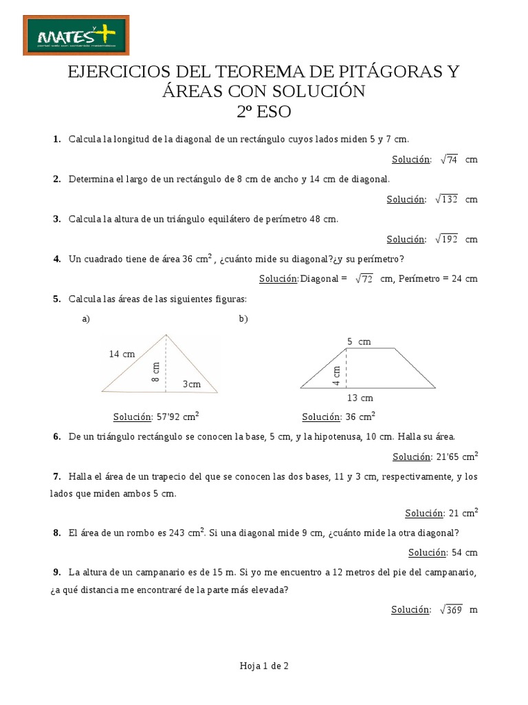 Areas Teorema Pitagoras PDF | PDF | Métodos y materiales de enseñanza