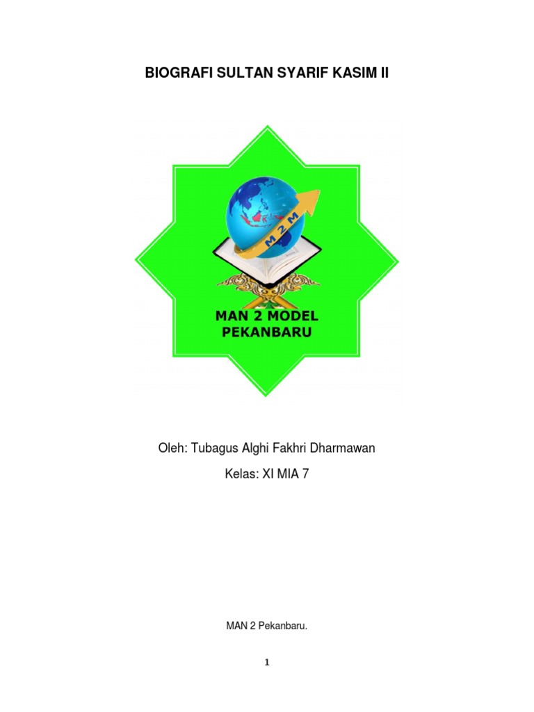 Biografi Sultan Syarif Kasim II | PDF