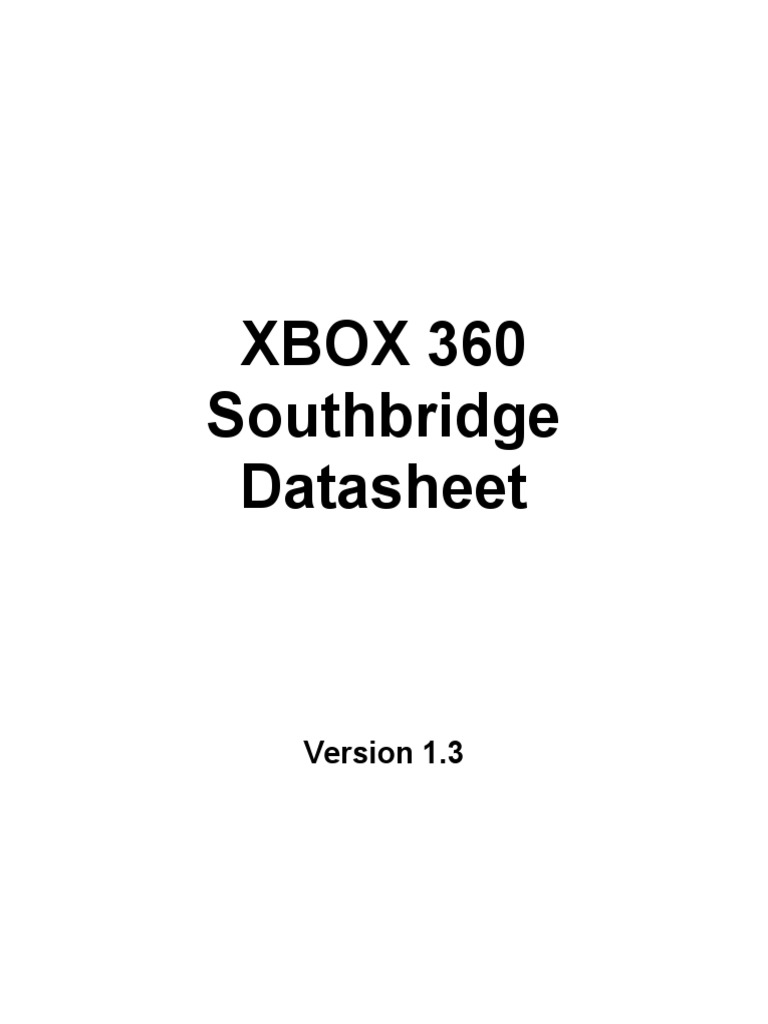 Xbox 360 Southbridge | PDF | Computer Hardware | Computing