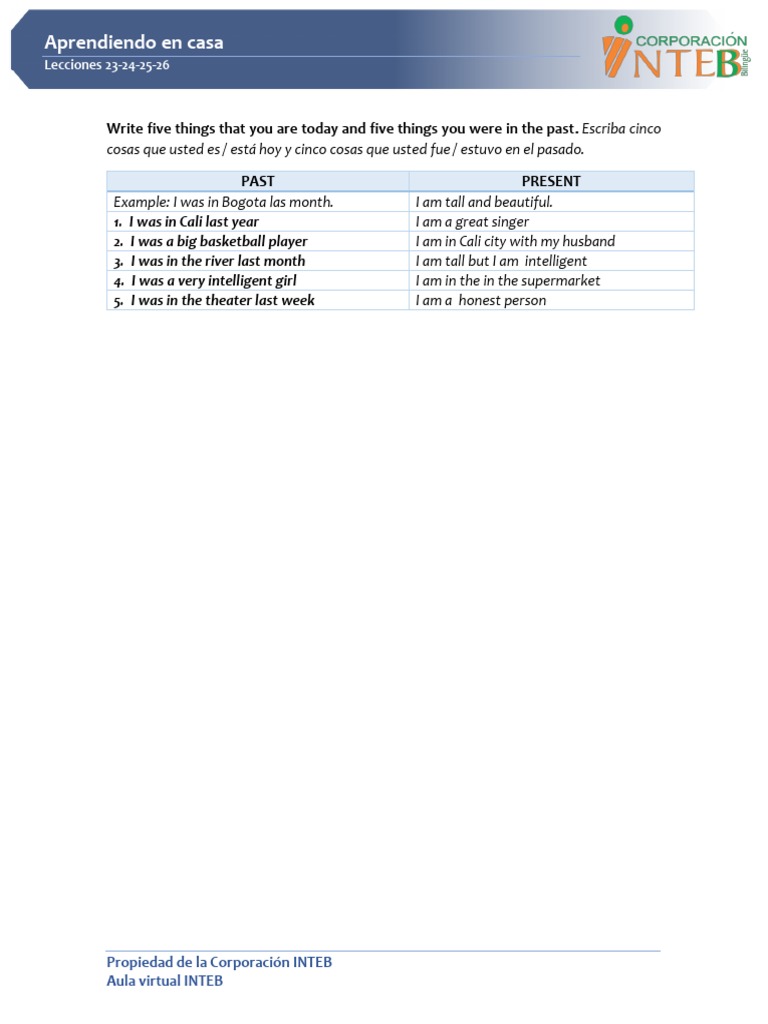 Aprendiendo en Casa (L23 A L26) . | PDF