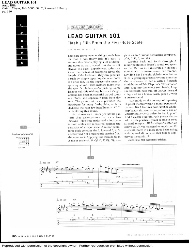 Five-Note Scale Fills - Andy Ellis | PDF | Art