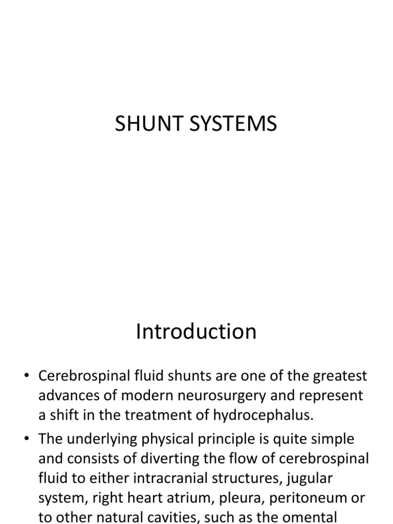 CSF Shunt Systems Explained | PDF | Cerebrospinal Fluid | Valve