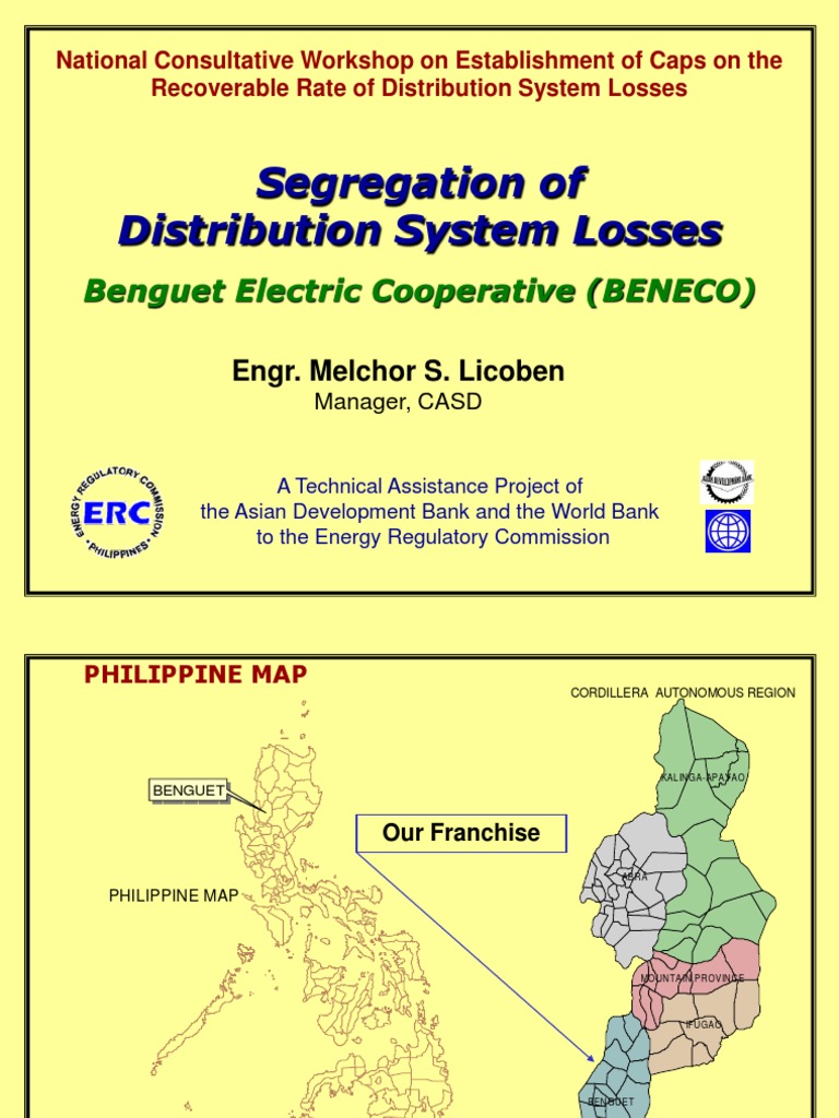 Segregation of Distribution System Losses: Benguet Electric Cooperative ...