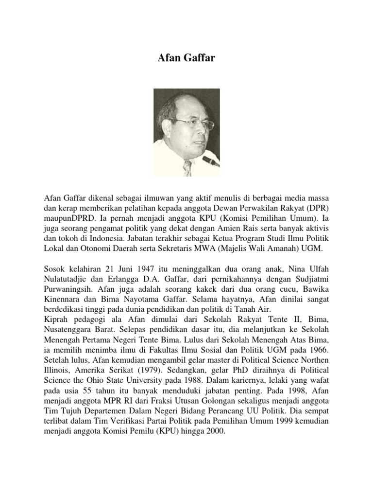 Afan Gaffar | PDF