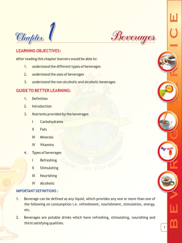 Chapter 1 | PDF | Drink | Alcoholic Drinks