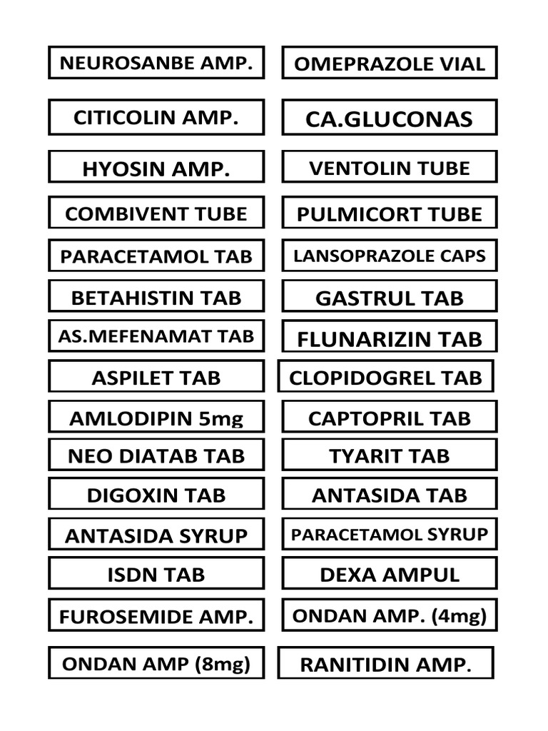 Hyosin Amp.: Ca - Gluconas | PDF
