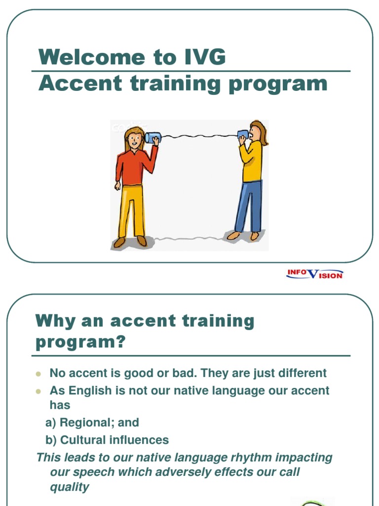 Introduction To Accent Training Program | PDF