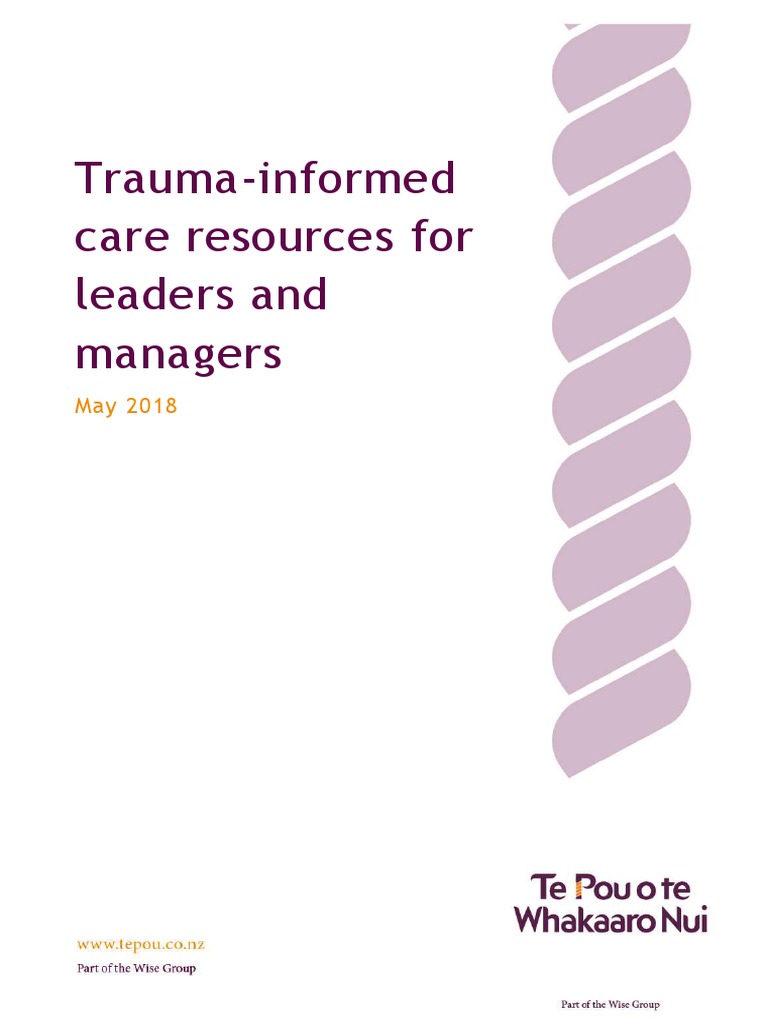 Trauma-Informed Care Resources For Leaders and Managers | PDF ...