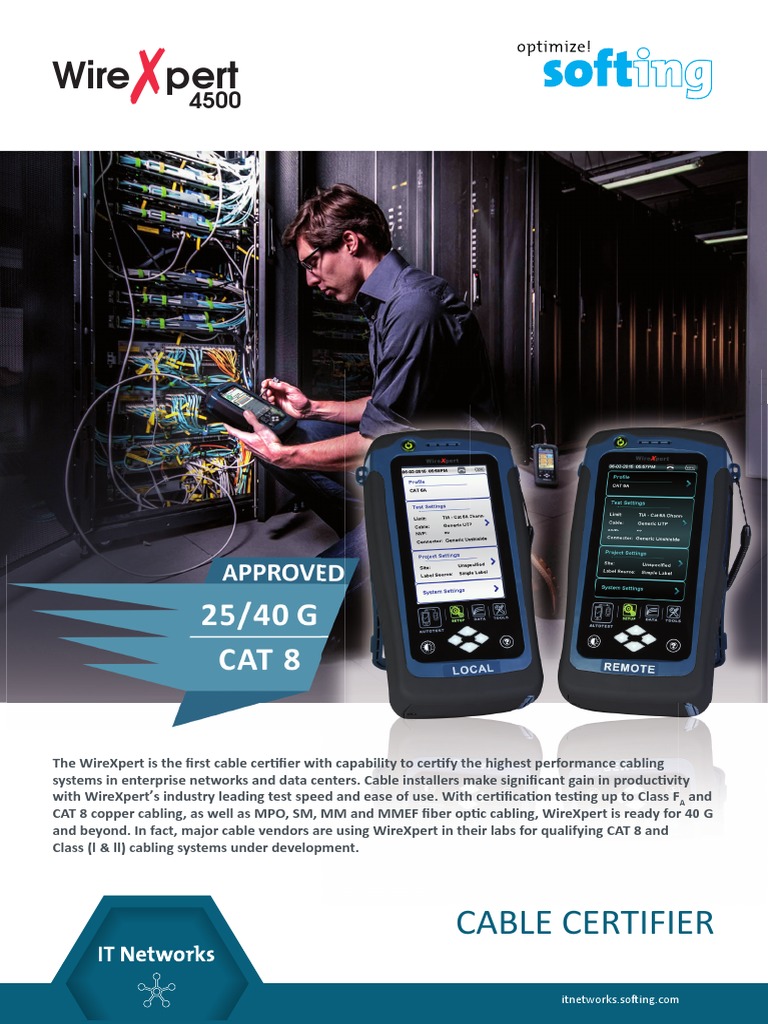 Softing IT Networks WireXpert 4500 Datasheet EN PDF | PDF | Decibel ...