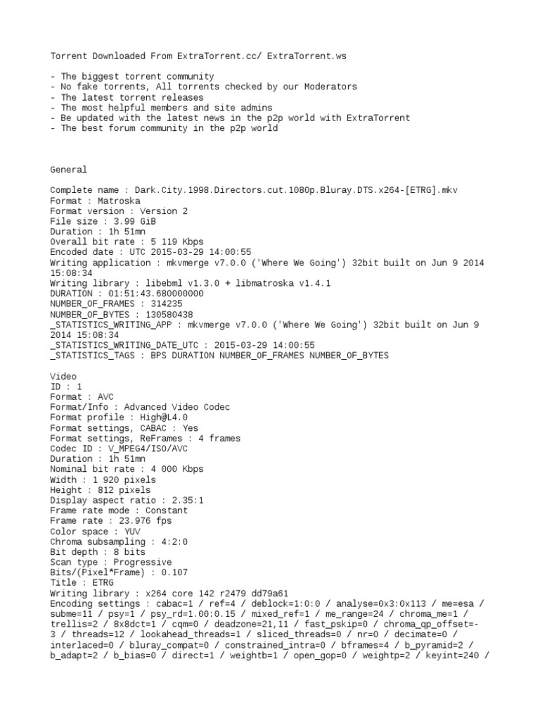 End | PDF | Video | Codec
