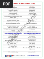 Famous Books and Their Authors List | PDF
