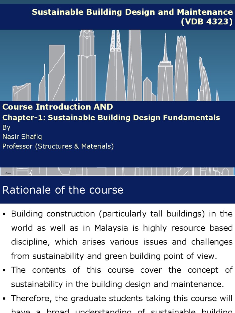 Sustainability and Building Design | PDF | Leadership In Energy And ...