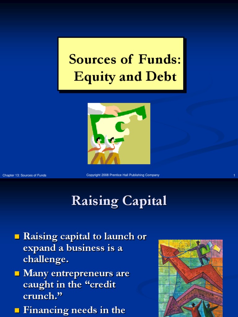 Sources of Funds: Equity and Debt | PDF | Venture Capital | Corporate ...