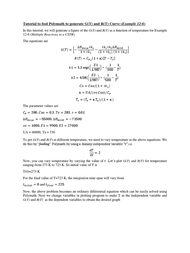 Polymath Fooling Tutorial Example-12-6 | PDF | Variable (Mathematics ...