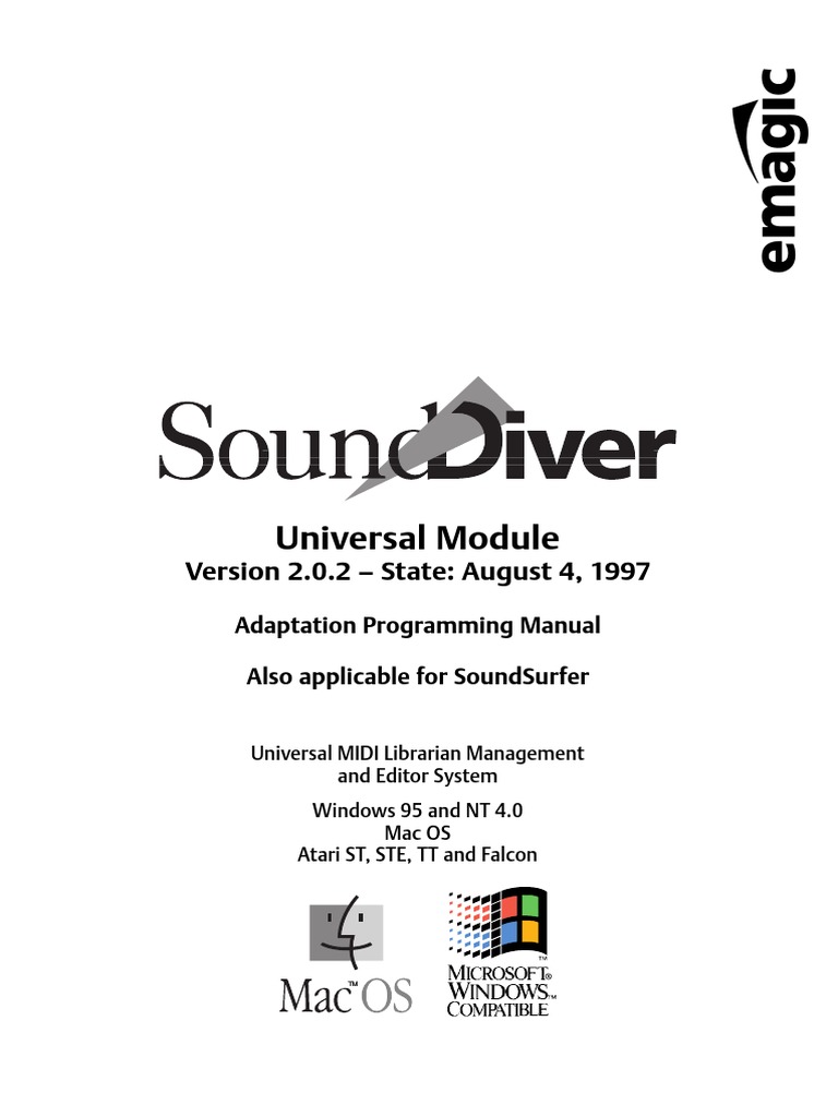 Emagic Apple Sounddiver Programming Manual PDF | PDF | Computer ...