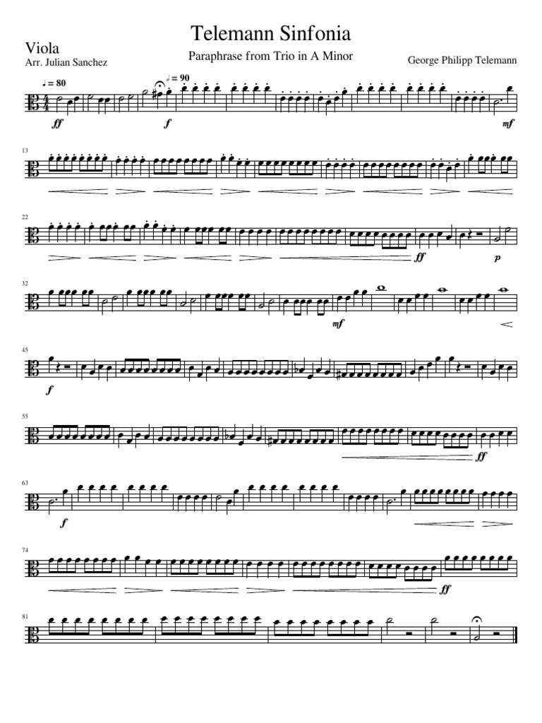 Telemann Sinfonia Viola | Baroque Music | Classical Music