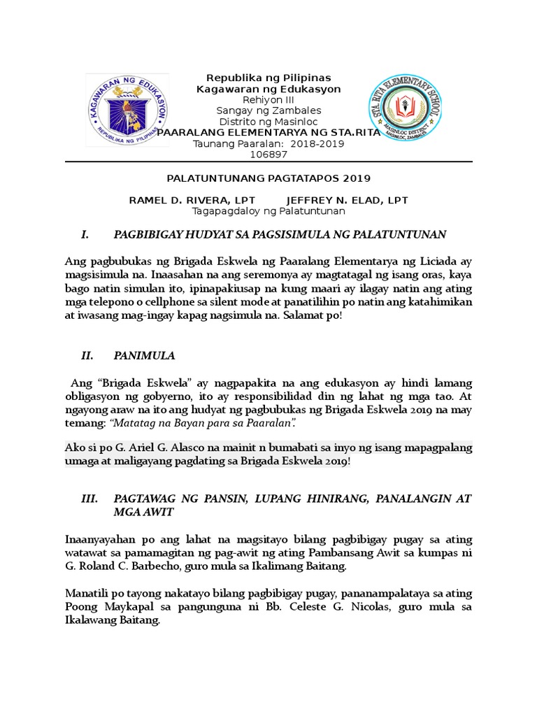 Official Master of Ceremony | PDF