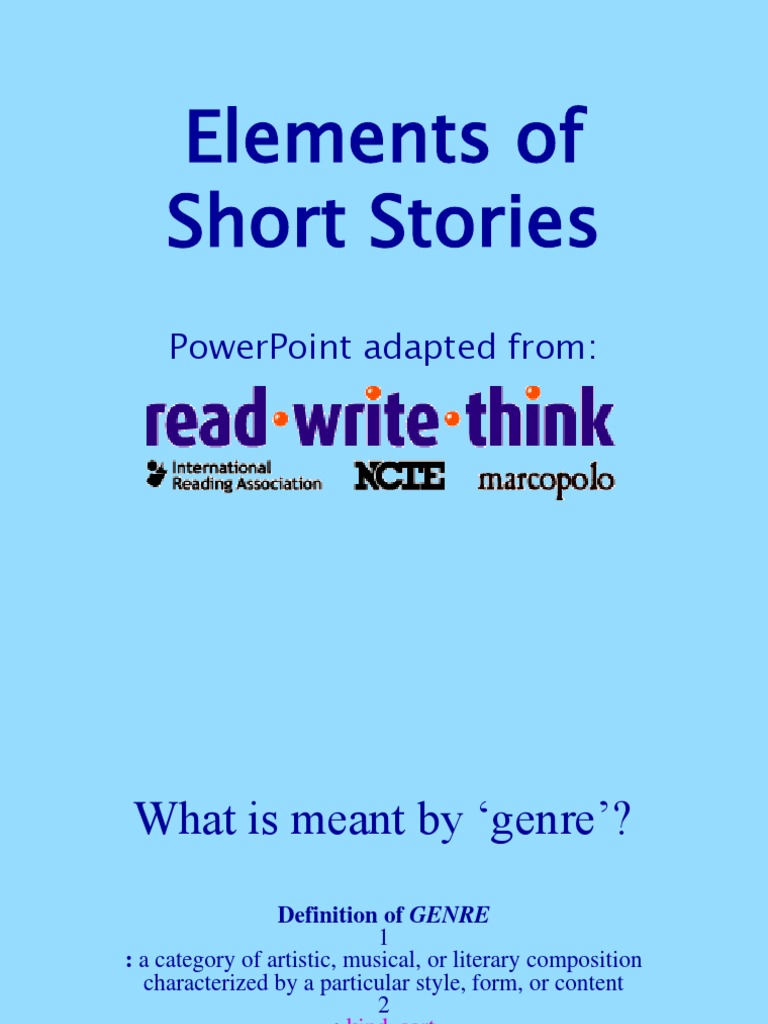 Short Story Elements Guide | PDF | Narration | Irony