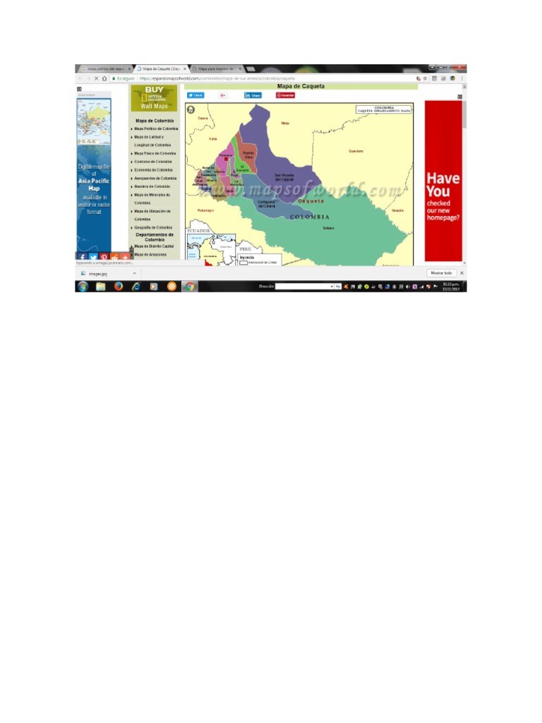 Mapa Del Caqueta | PDF