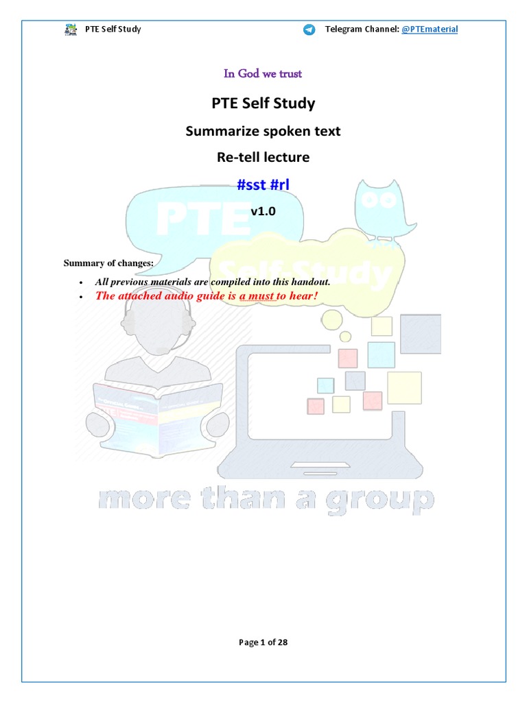 Pte Self Study - SST & RL - V.1.0 | PDF | Surgery | Environmental Law